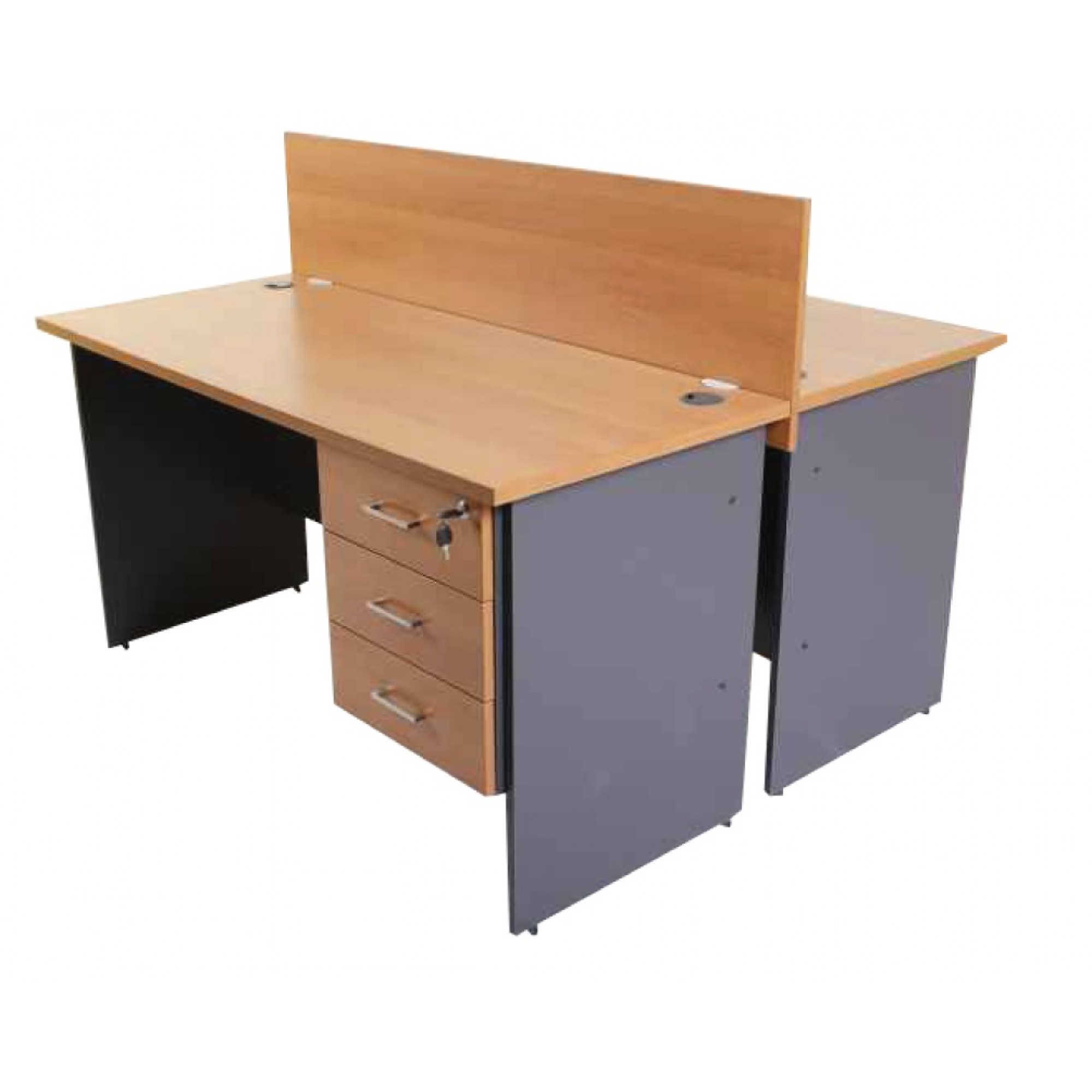 2 Paxs Workstation with drawer & Screen divider