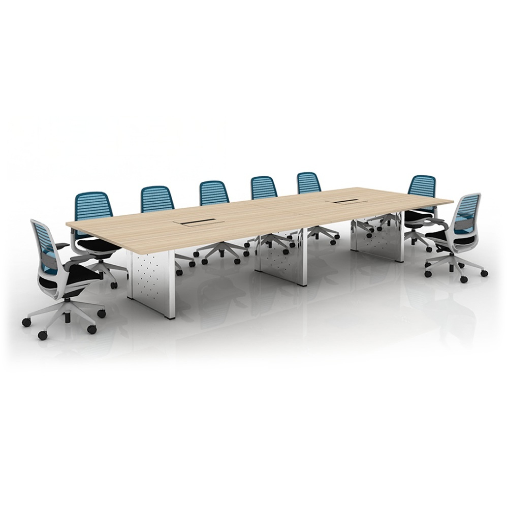 Conference Table -Chrome Leg RIser Support