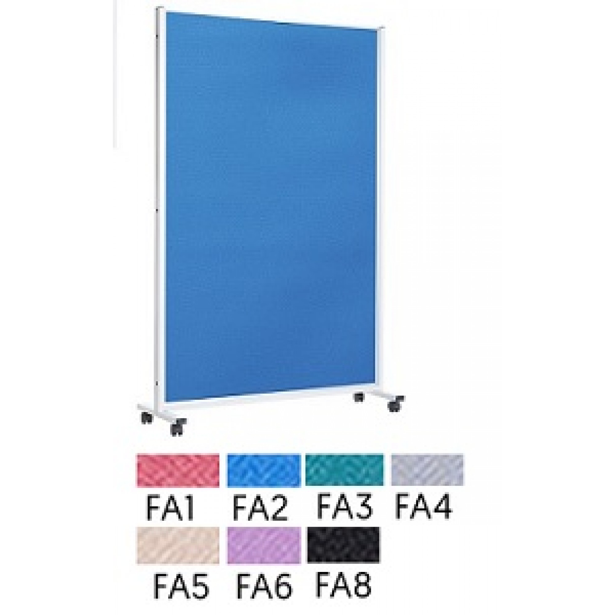 Divider Panel c/w Castor Wheel - Felt Upholster