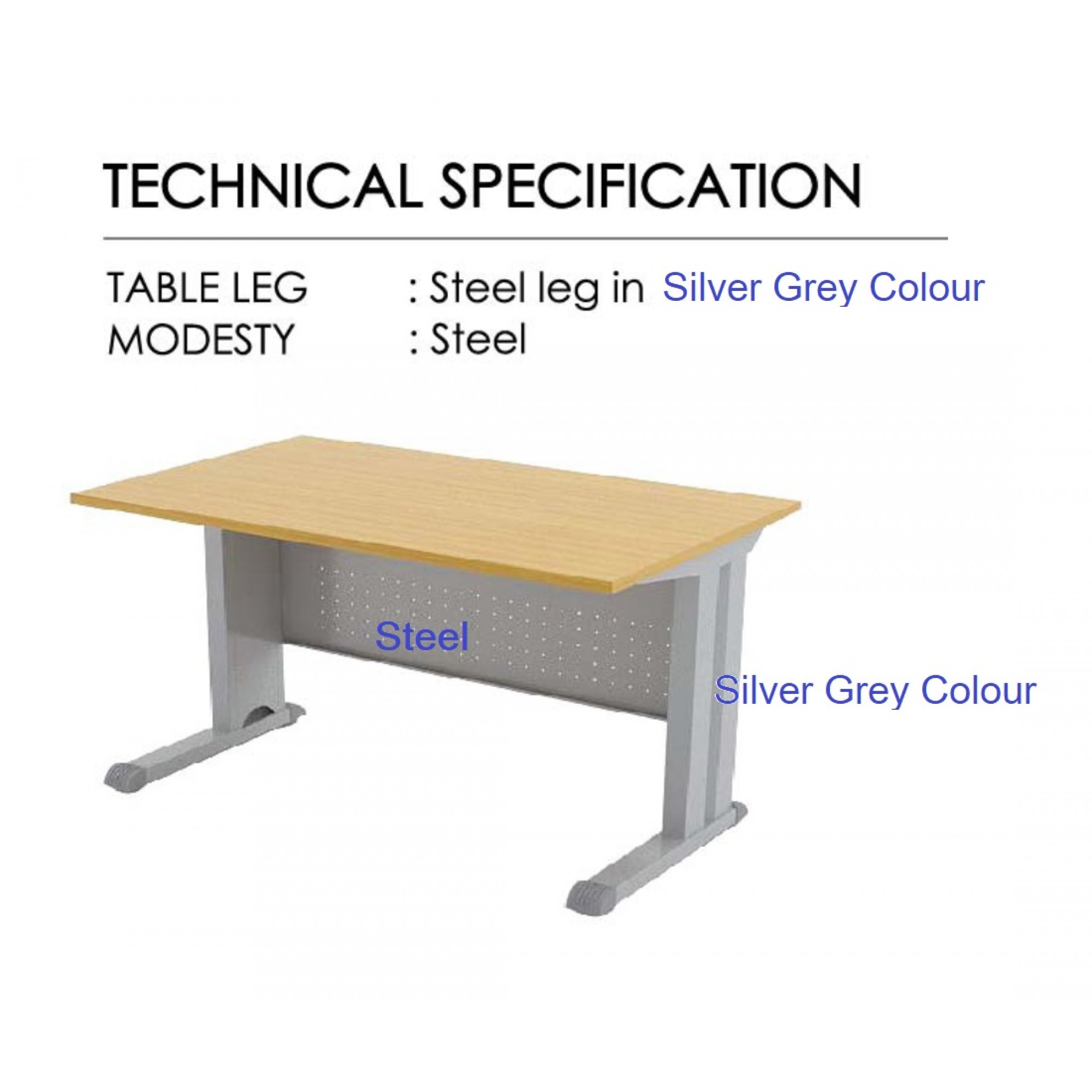 DESK WITH DRAWERS 2D - Size : 1200W or 1500W