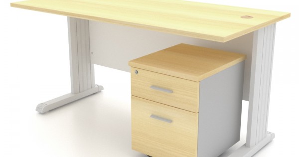 DESK WITH DRAWERS 2D - Size : 1200W or 1500W