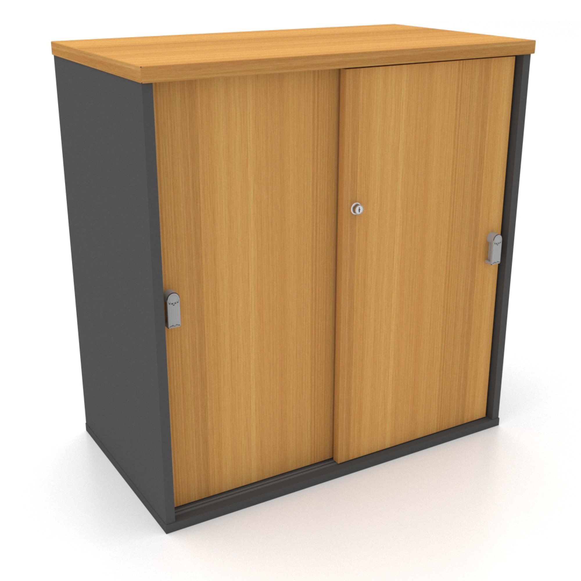 Cabinet - Low Sliding-Door Cabinet c/w lock
